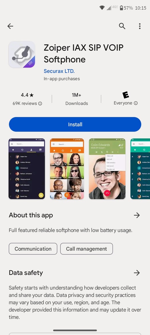 Simplifi Contact - Setting up Zoiper for Android