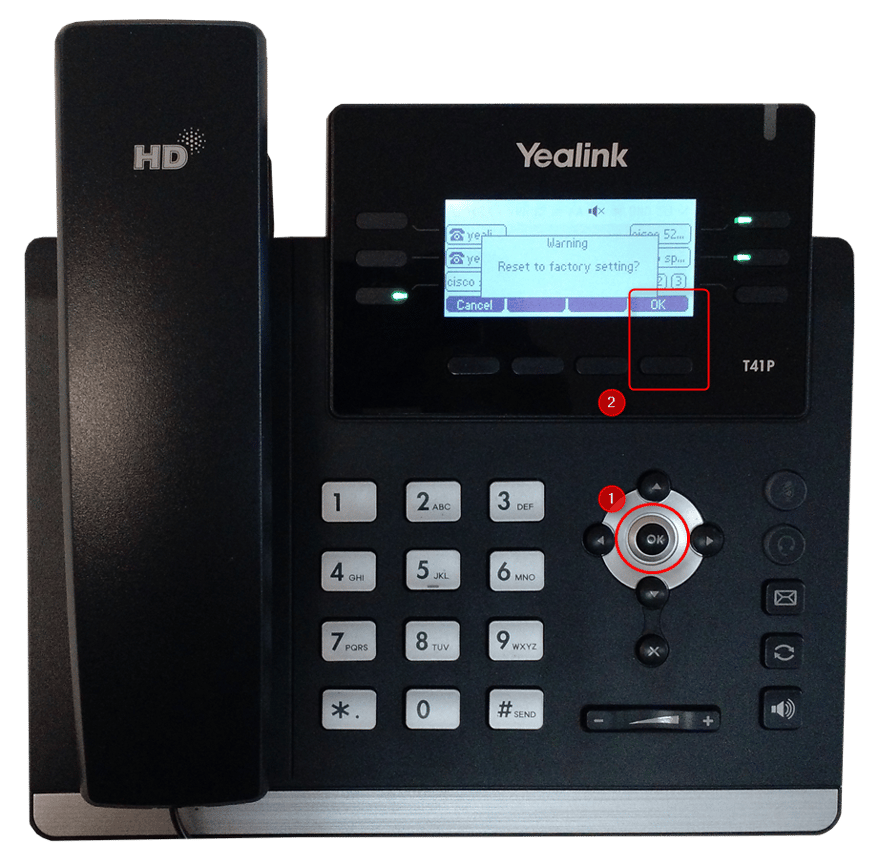 Simplifi Contact - Factory Reset your Yealink T Series Phone